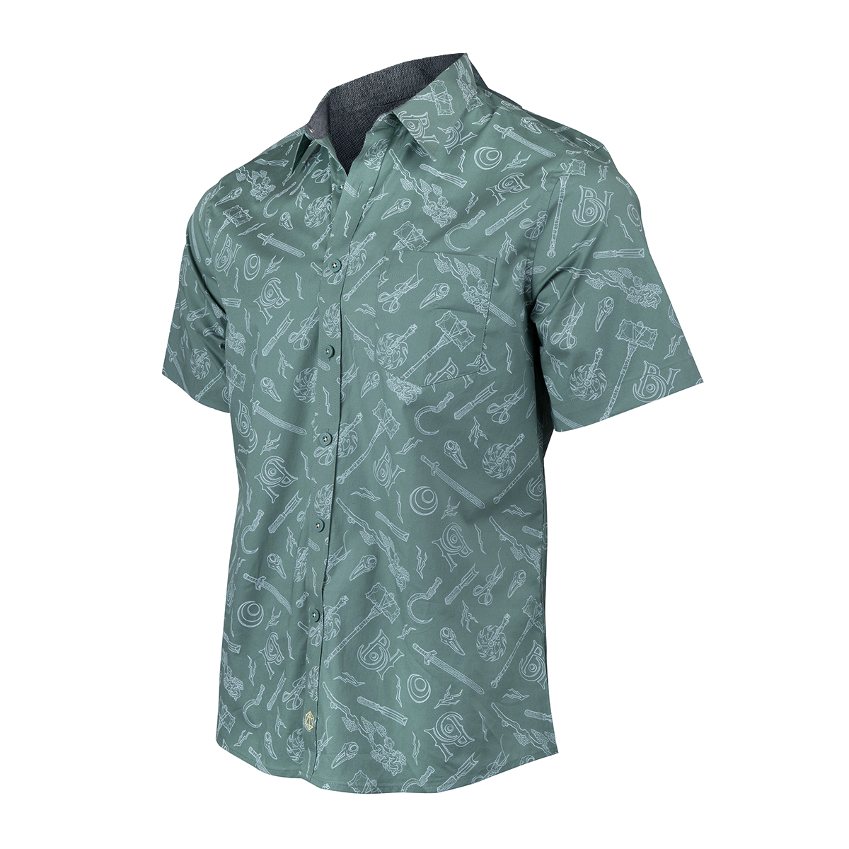 Bells Hells Weapons Button Down Short Sleeve Shirt – Critical Role Shop ...