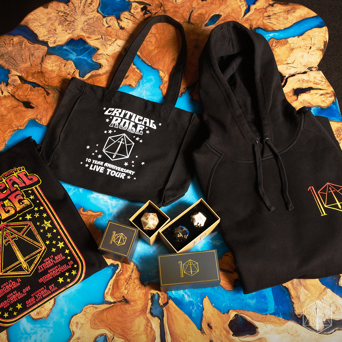 Critical Role 10 Year Anniversary Live Tour T-Shirt – Critical Role ...